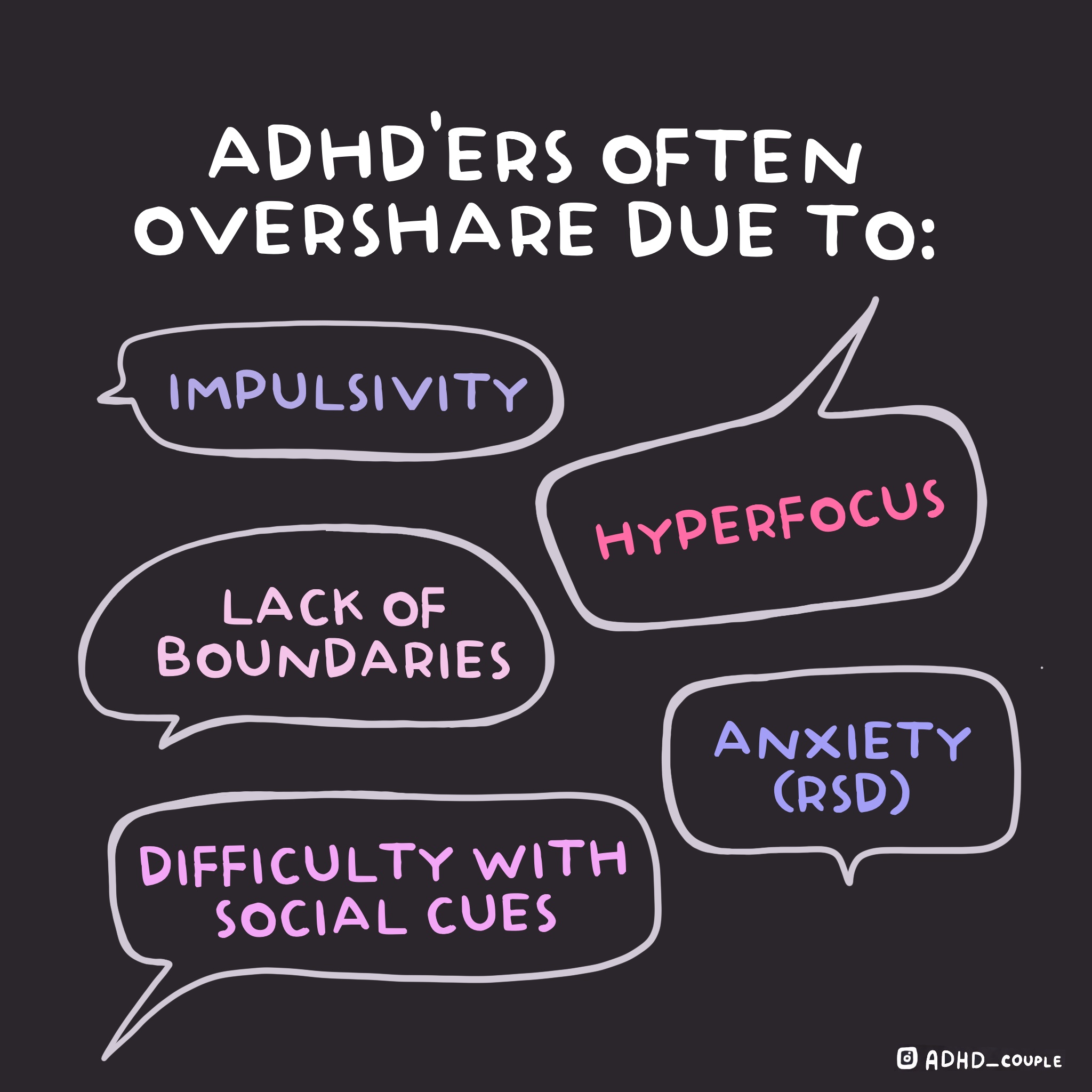 Why Do I Keep Oversharing | ADHD Couple